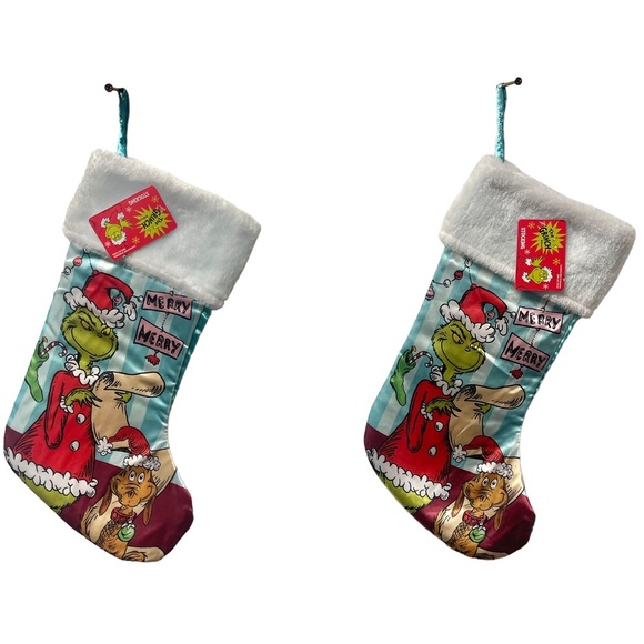 Dr. Seuss | Holiday | Dr Seuss How The Grinch Stole Christmas Stockings ...